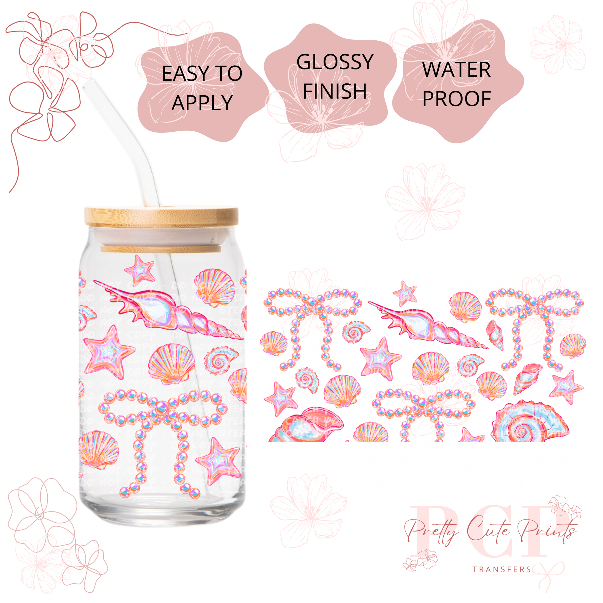 UVDTF Bow Shells – prettycuteprints